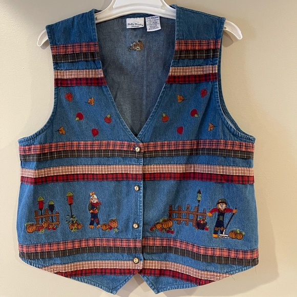 Bobbie Brooks | Jackets & Coats | Bobby Brooks Womans Embroidered Vest ...